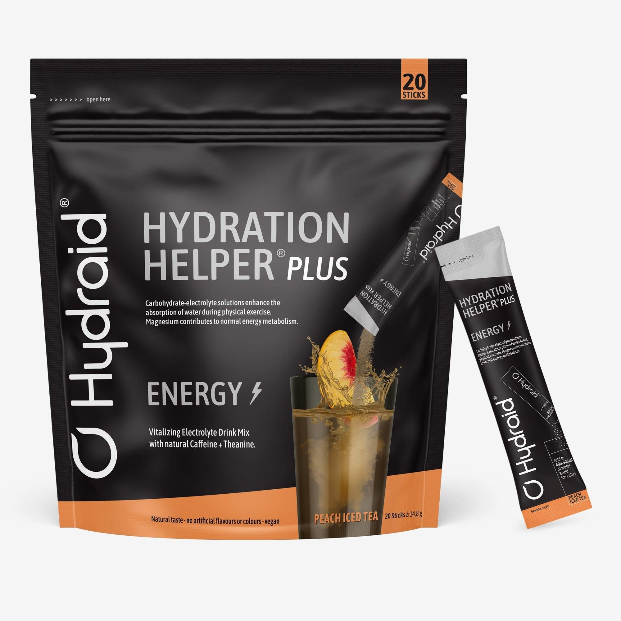 Hydration Helper® PLUS Energy - Peach Iced Tea